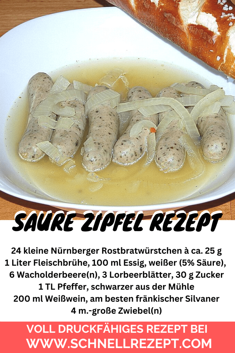 Saure Zipfel Rezept - Schnelle Rezepte