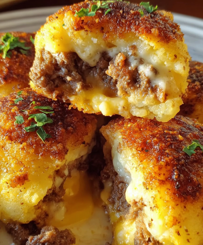 Garlic Parmesan Cheeseburger Bombs - Quick Recipes